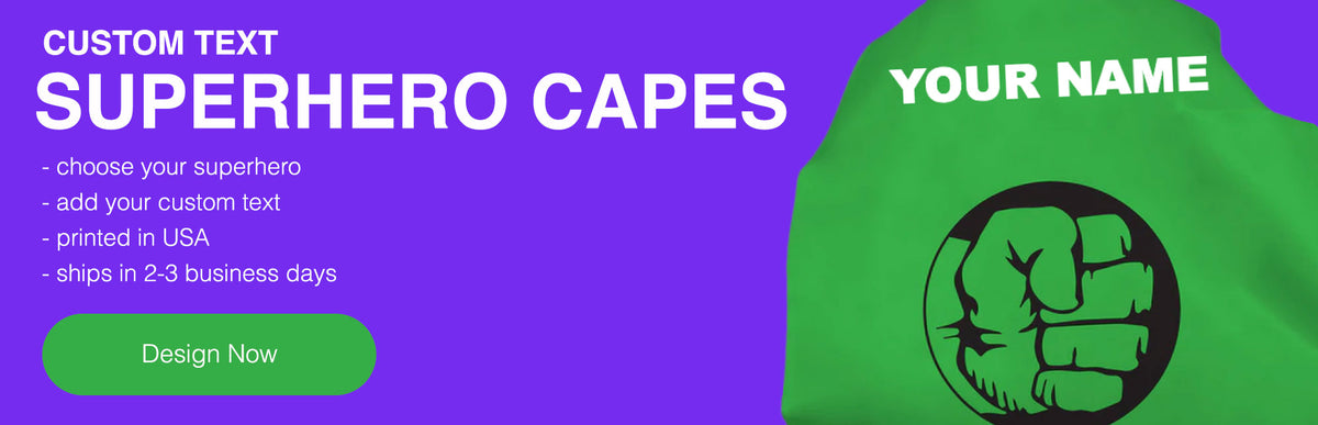 Custom Capes! Buy Custom Printed Personalized Superhero Capes – Capes.com
